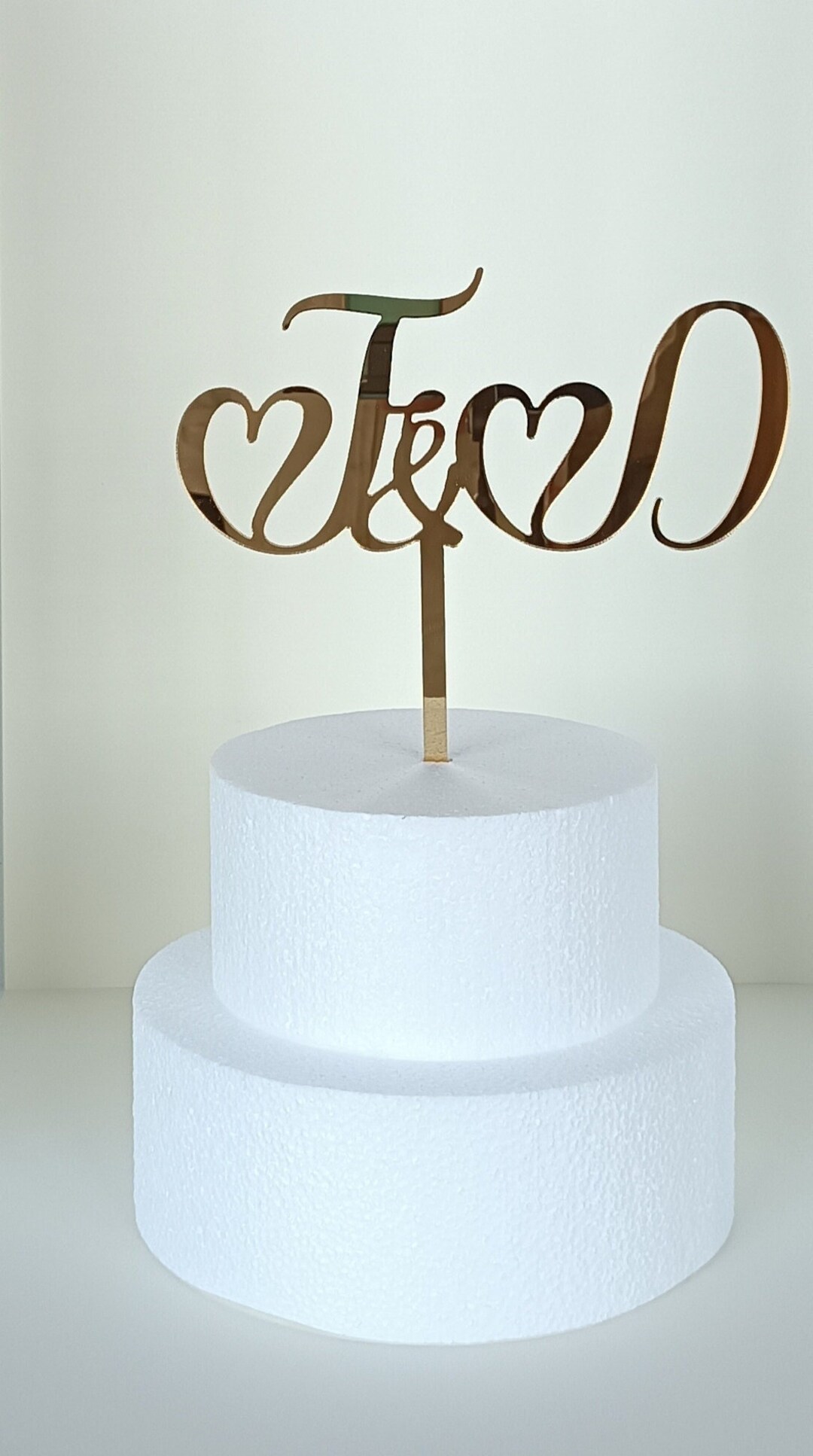 Personalized Name Writing Cake Topper Customizable Mirrored Plexiglass ...