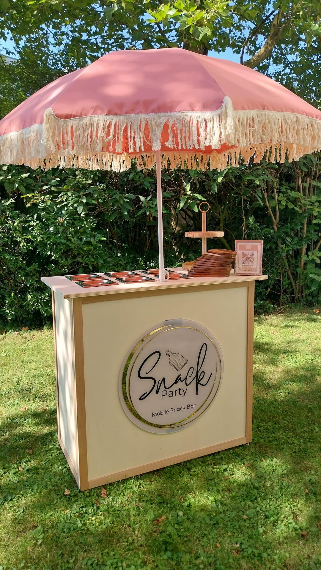 Wooden Cart, Mobile Folding Cart, Cured Meat Cart, Snack Cart, Events ...