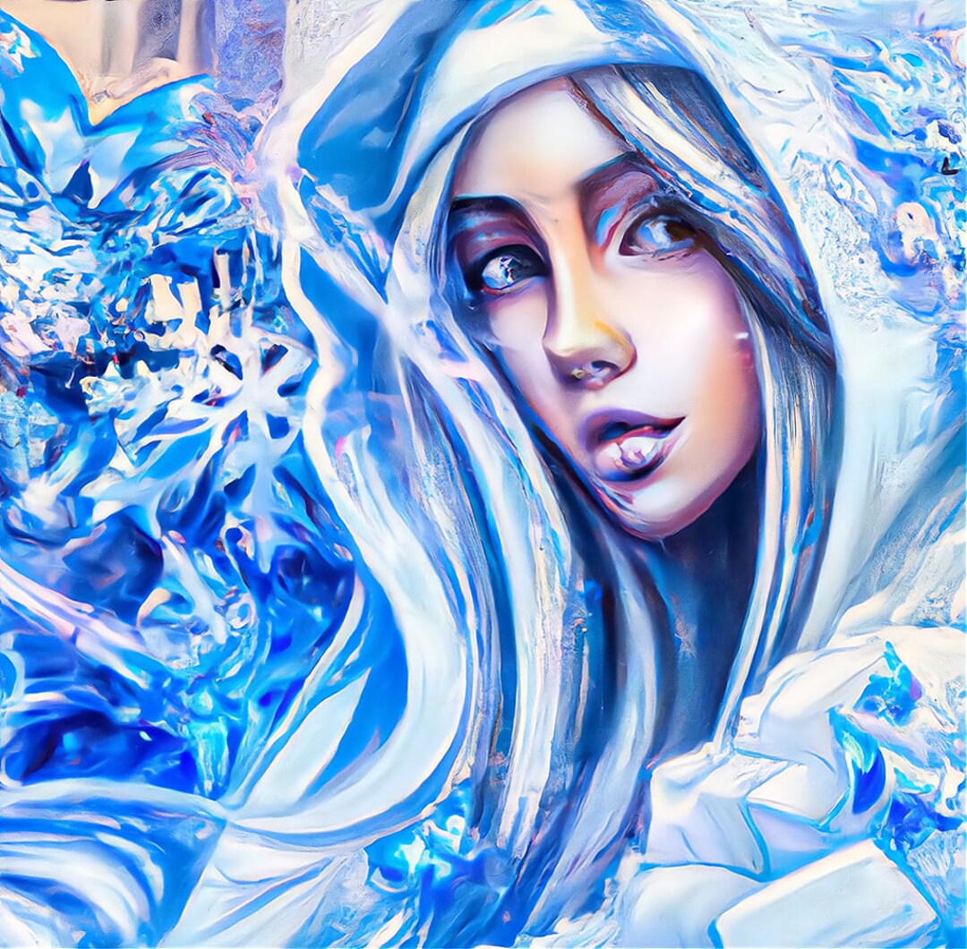 Ice Girl Ice Princess Ai Art Instant Download Printable - Etsy