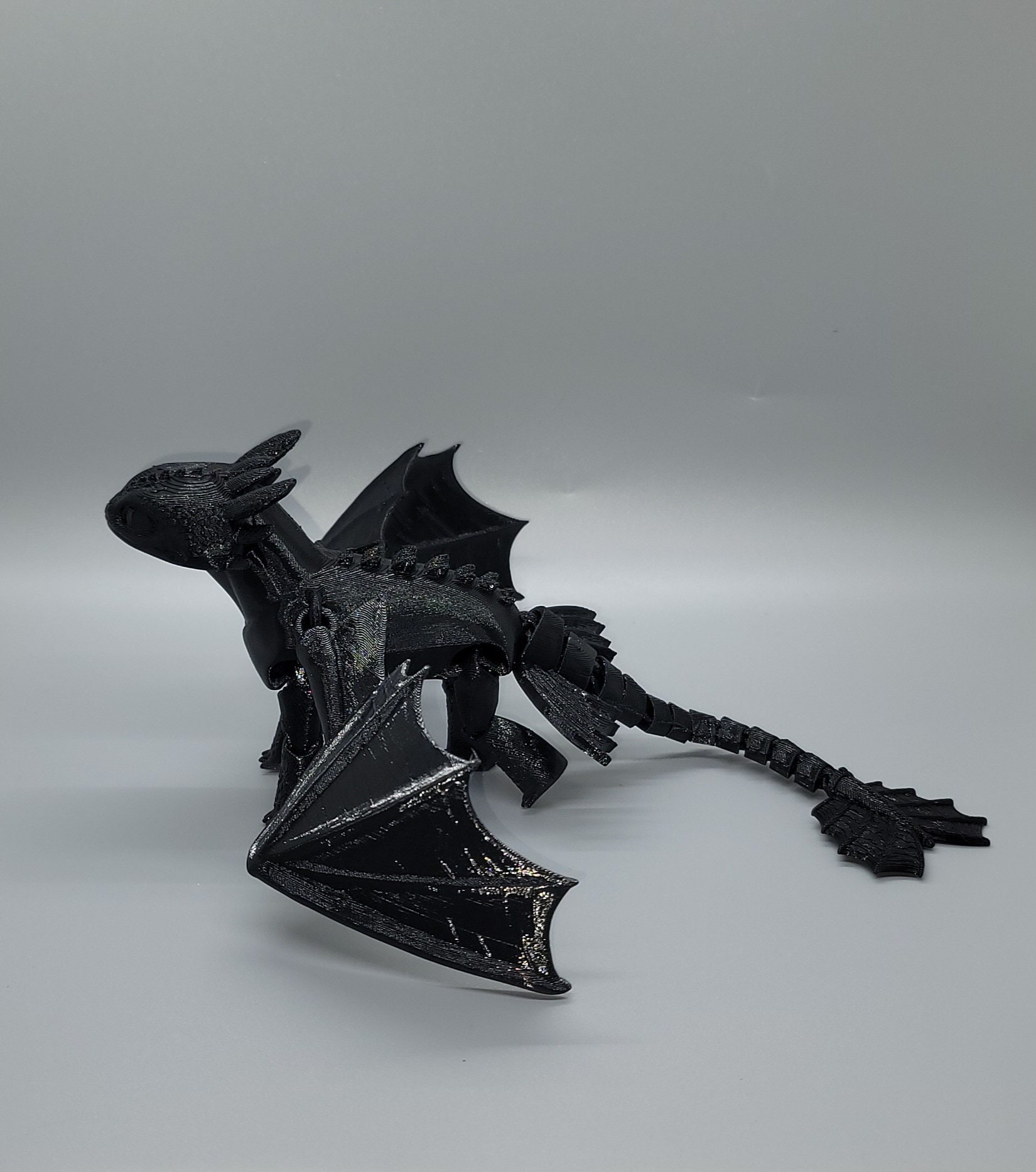 Flexi Toothless Dragons, 3D Printed, Desk Toy, Articulated Flex - Etsy