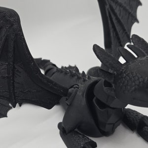 Flexi Toothless Dragons, 3D Printed, Desk Toy, Articulated Flex - Etsy