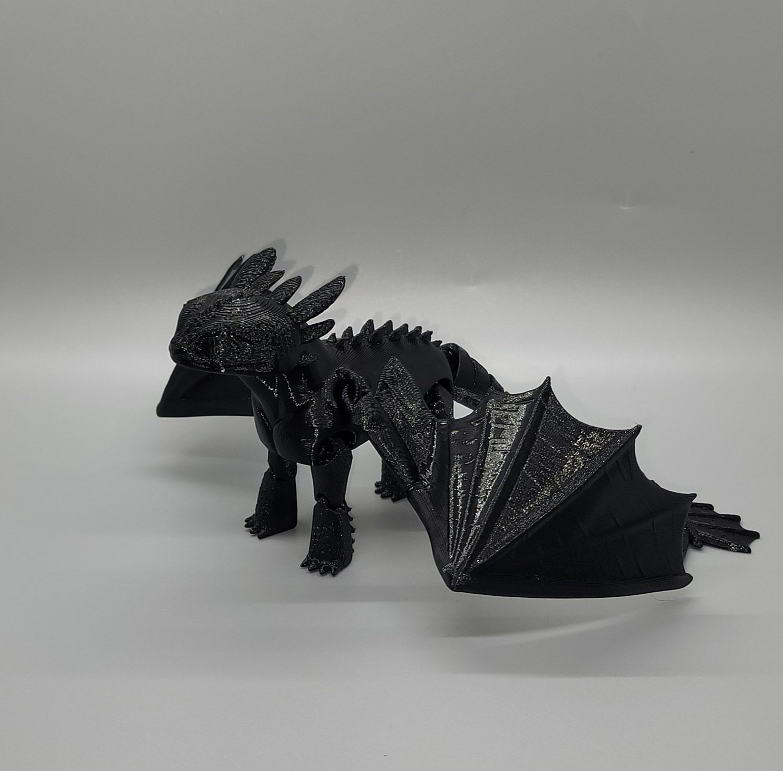 Flexi Toothless Dragons 3D Printed Desk Toy Articulated - Etsy