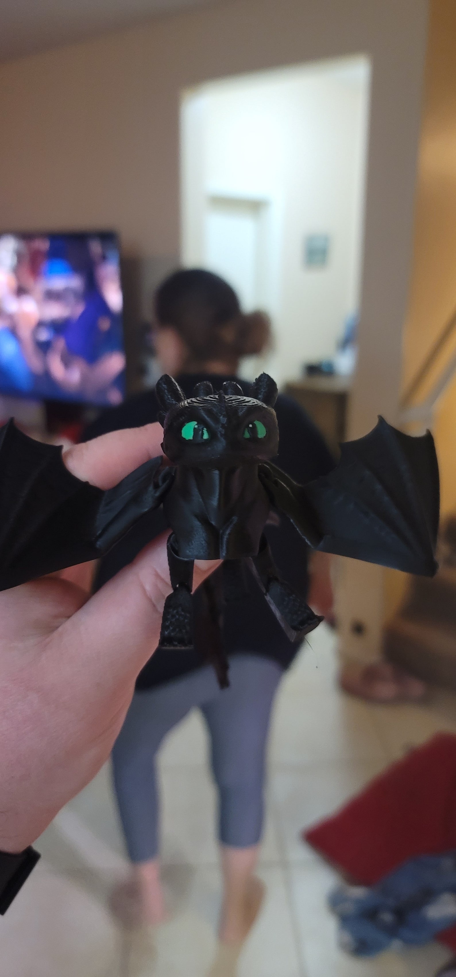 Flexi Toothless Dragons, 3D Printed, Desk Toy, Articulated Flex - Etsy