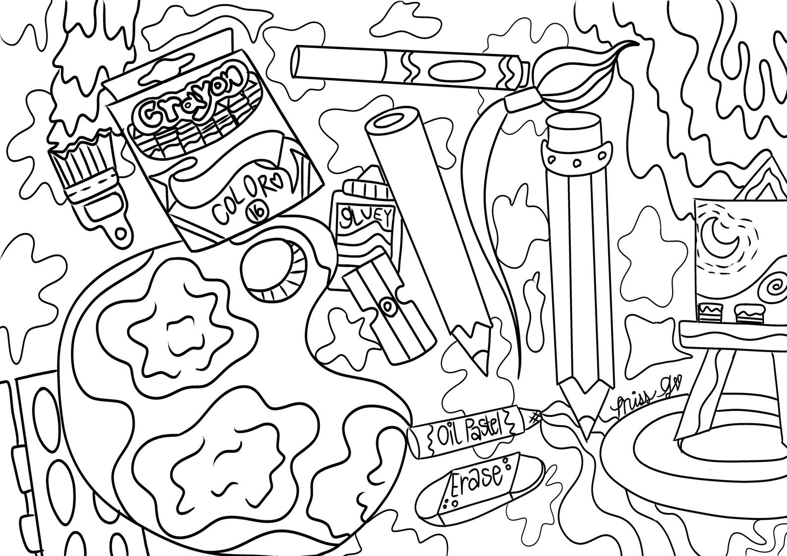 Original Coloring Pages - Etsy