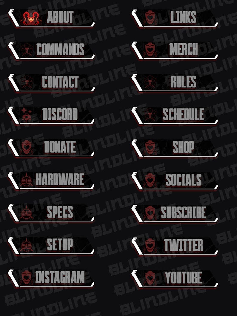 Apex Legends Twitch Panels X18 Streamer Panels Stream Twitch - Etsy