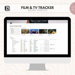 Notion Film & TV Tracker Template // Notion Dashboard | Notion ...