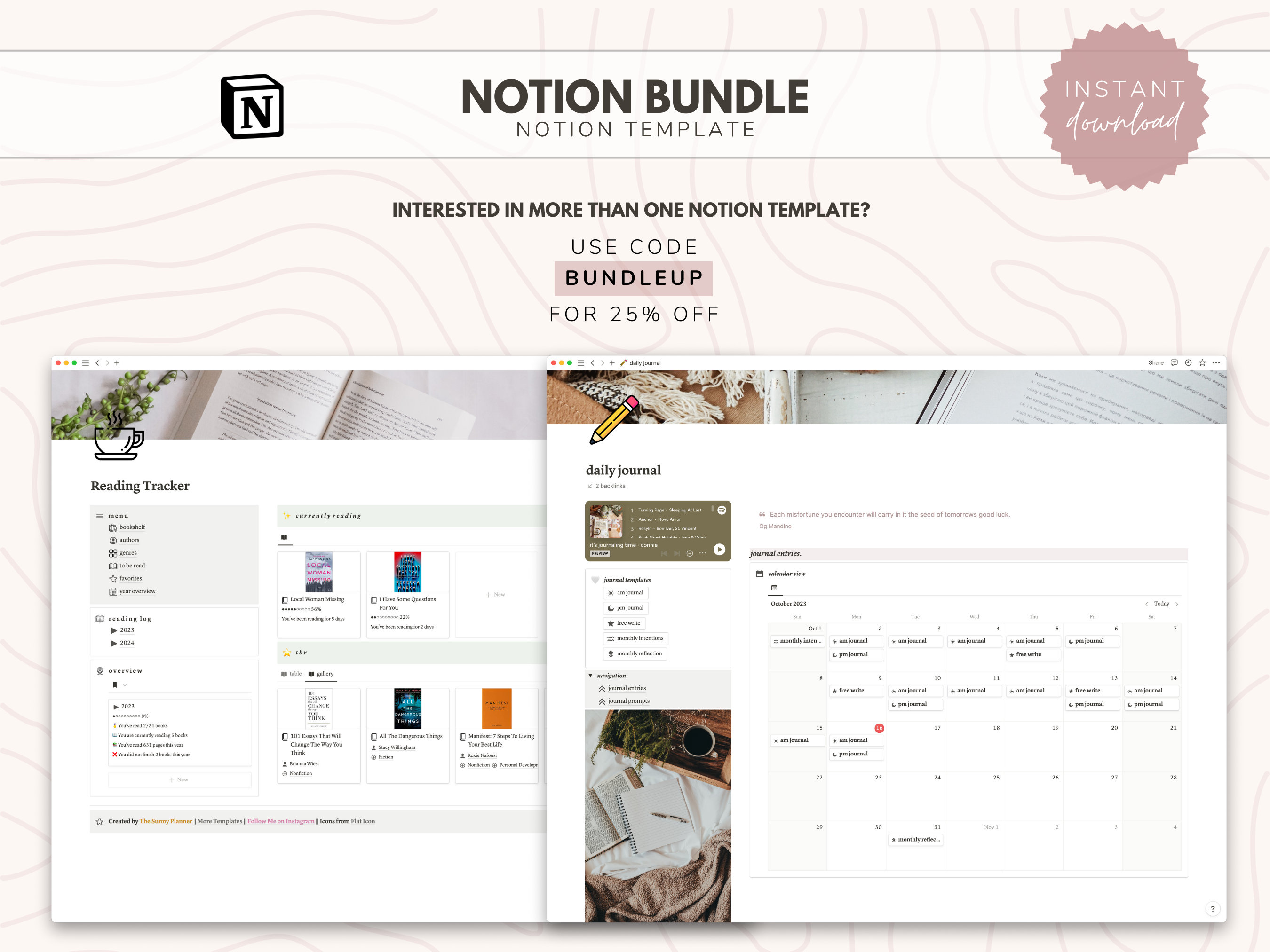Notion Daily Journal Template // Notion Dashboard | Notion Templates ...