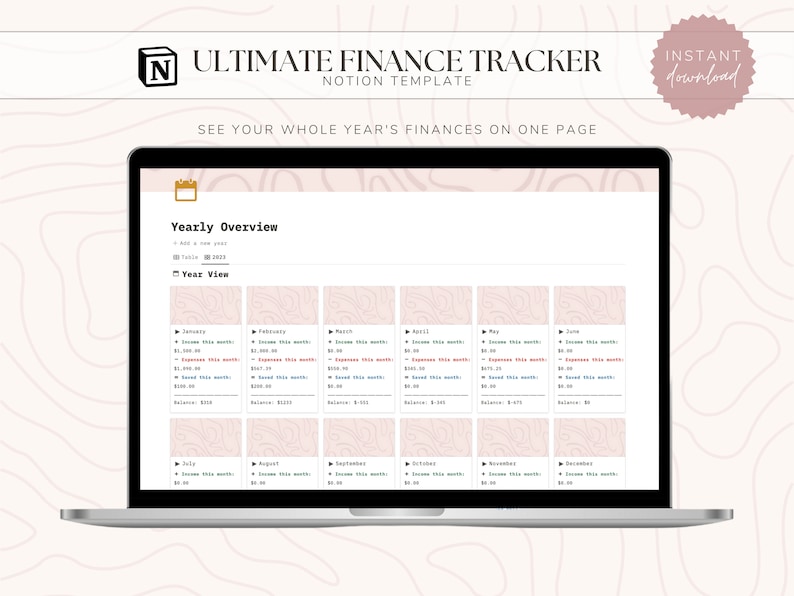 Notion Ultimate Finance Tracker Template | Finance Dashboard | Expenses Tracker | Notion Finance ...