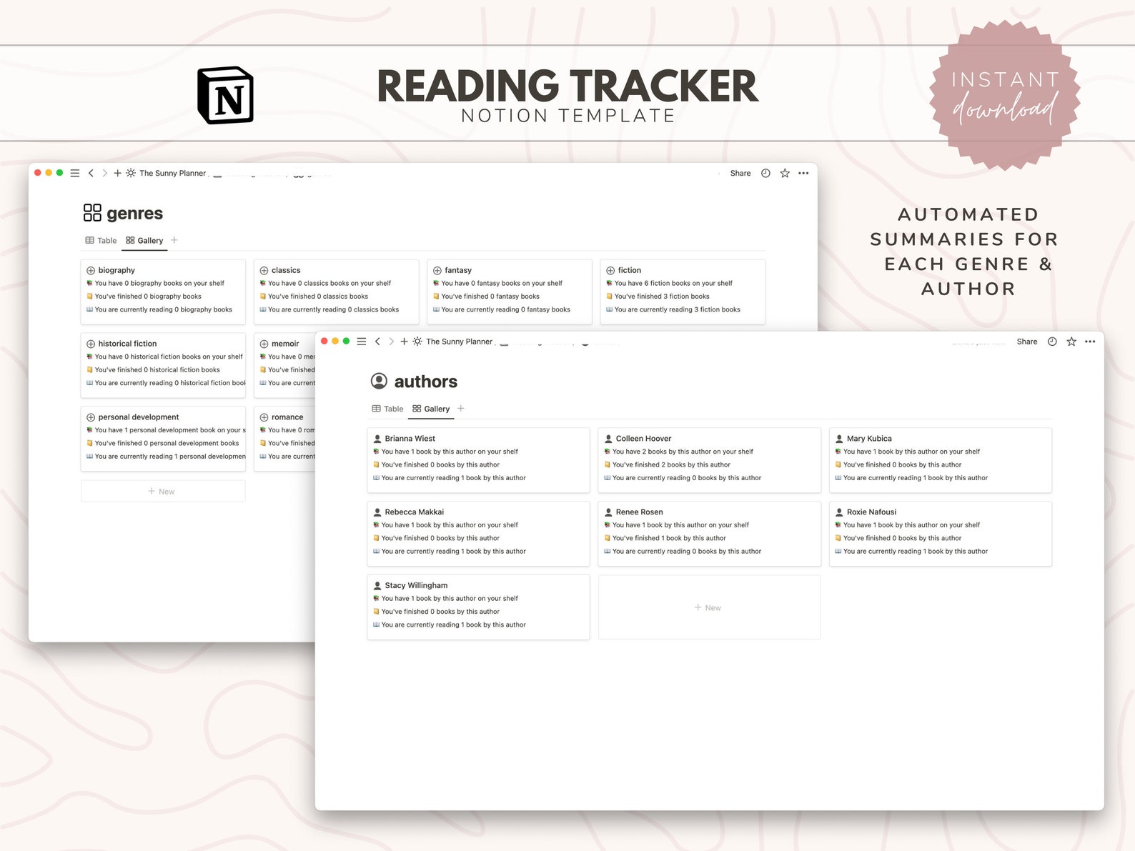 Notion Reading Tracker Template // Notion Book Tracker || Notion ...
