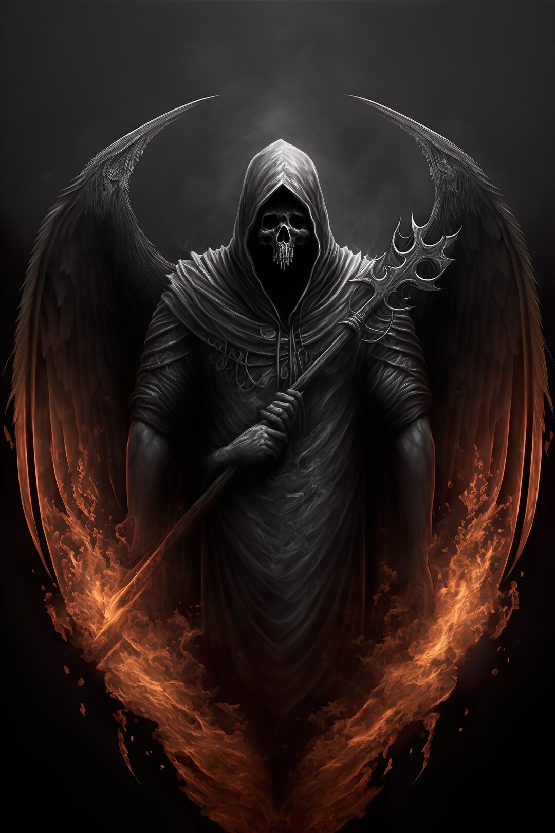 Winged Fire Reaper 2 - Etsy