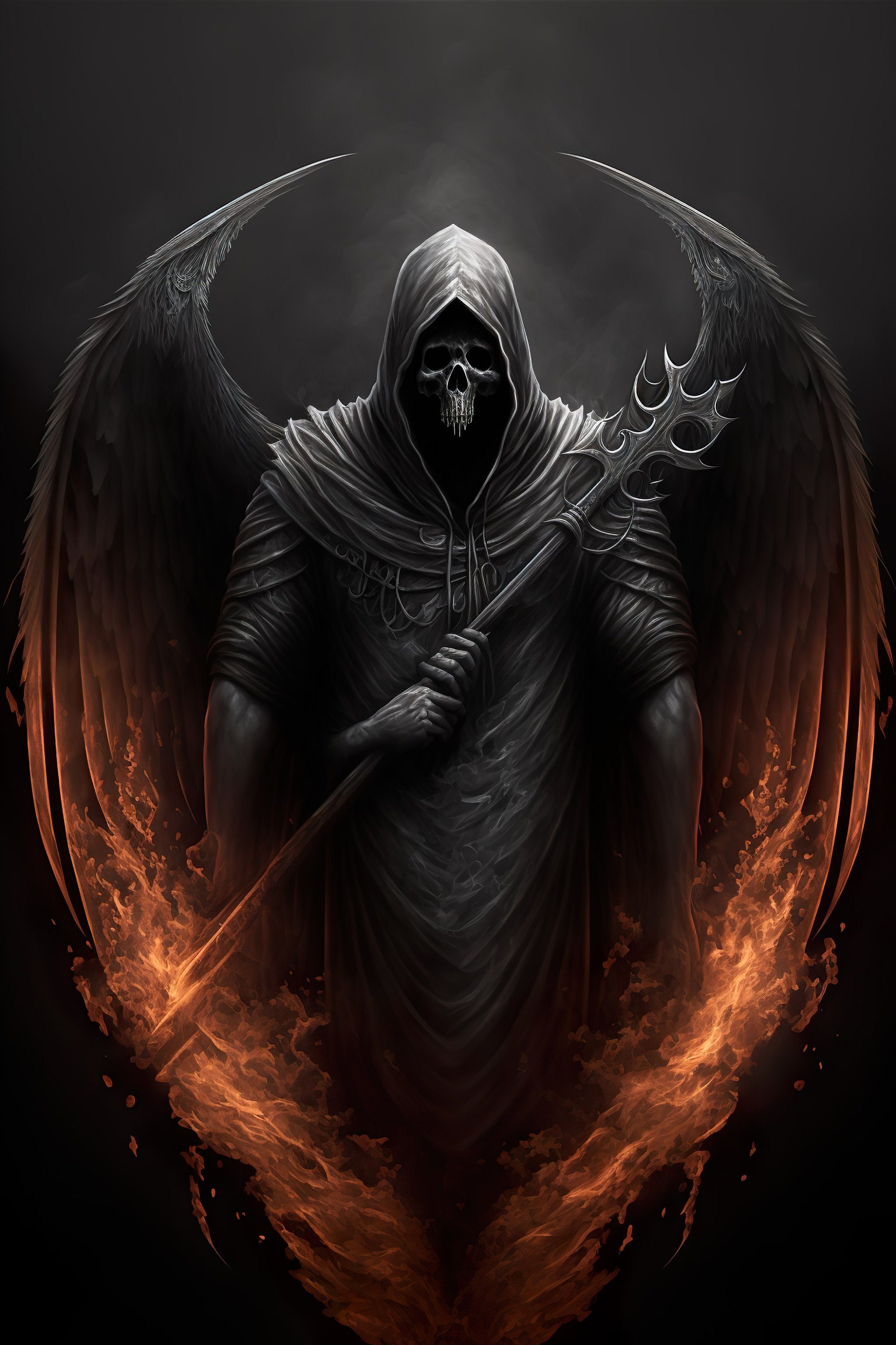 Winged Fire Reaper 2 - Etsy