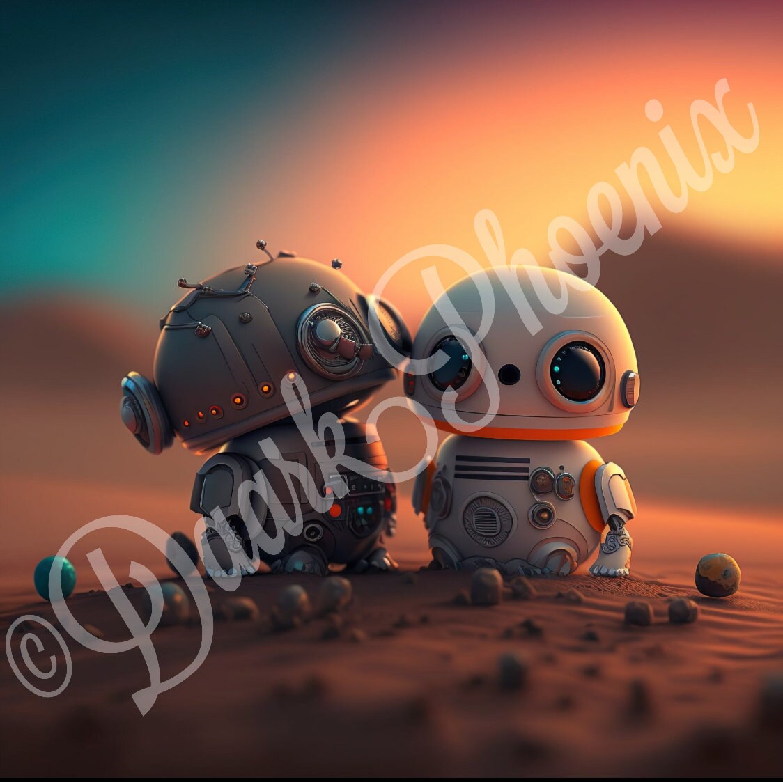 Cute Baby Robots #2 - Etsy