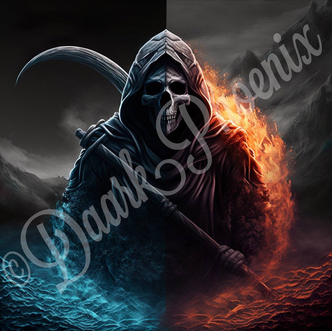 Fire and Ice Reaper #2 - Etsy
