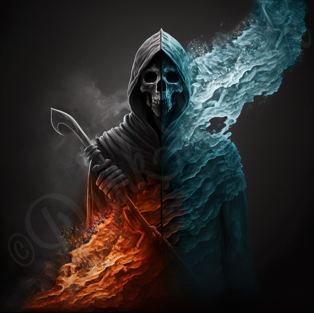 Fire and Ice Reaper #1 - Etsy