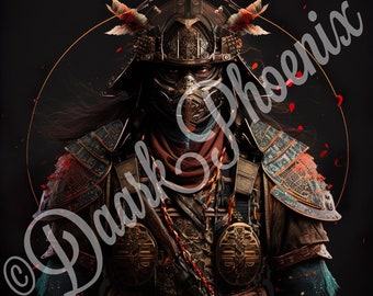 Samurai Oath Warrior Wall Art, Samurai Wall Décor, Printable Digital ...