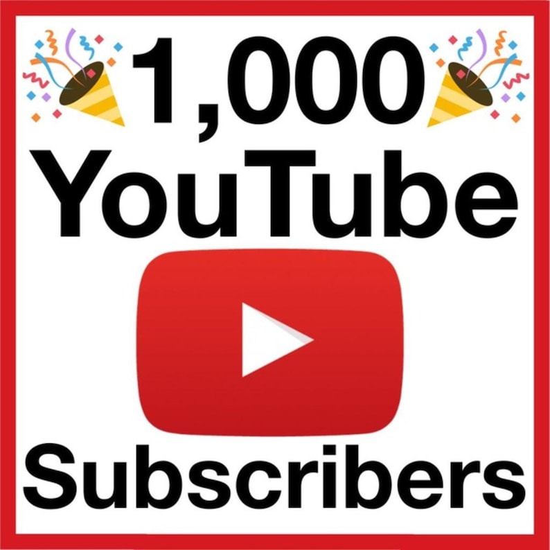 1000 Youtube Subscribers Fast and Safe | Real Active Youtube Channel ...