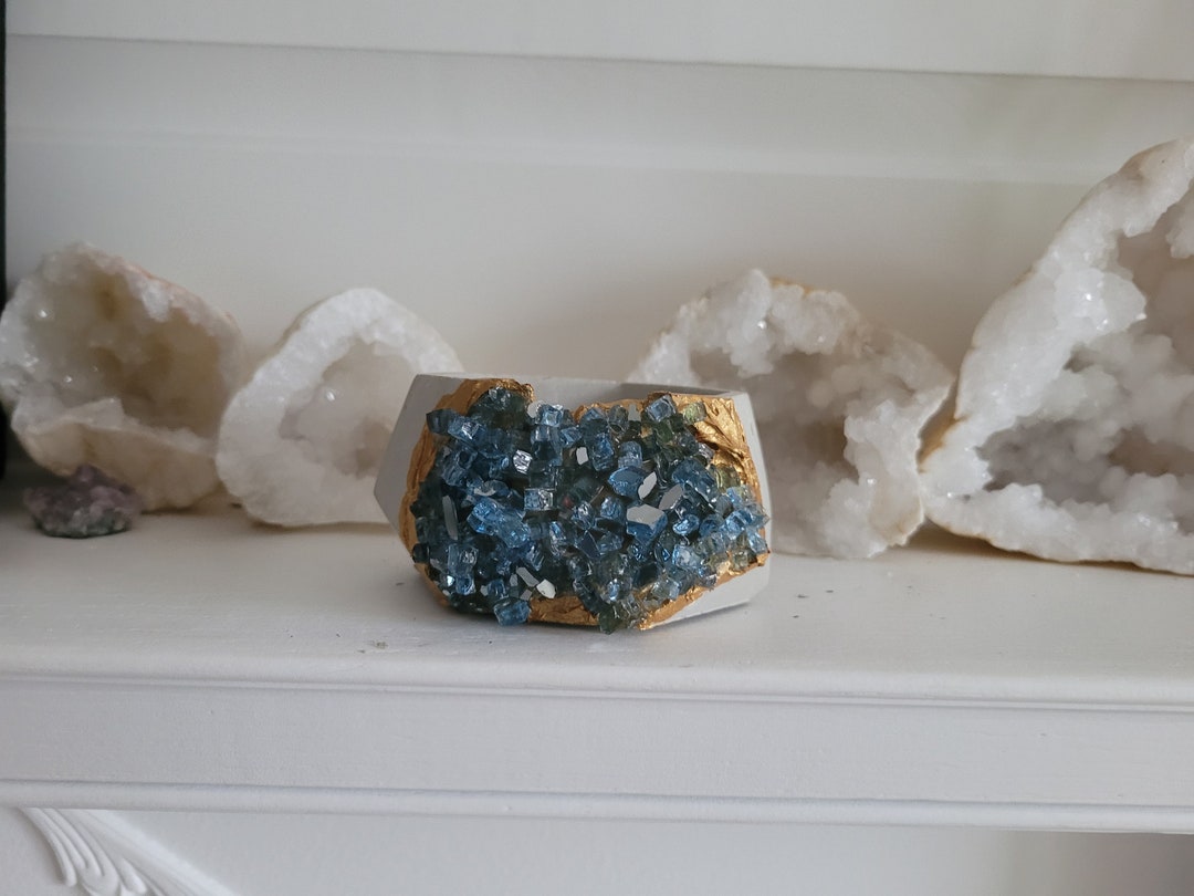 Geode Inspired Planter Candle Holder Succulent Pot - Etsy