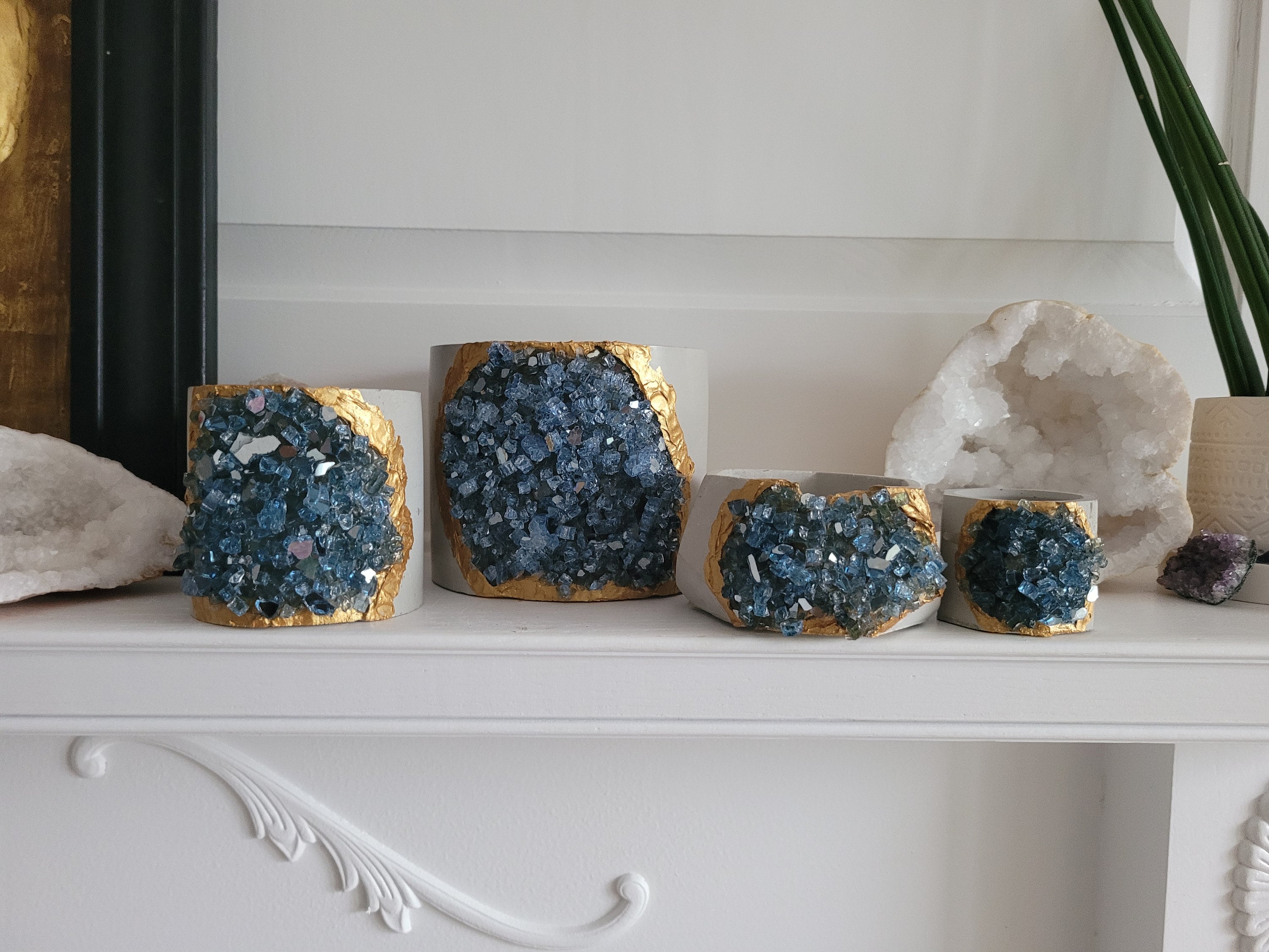 Geode Inspired Planter Can Be Used as Candle Holder - Etsy