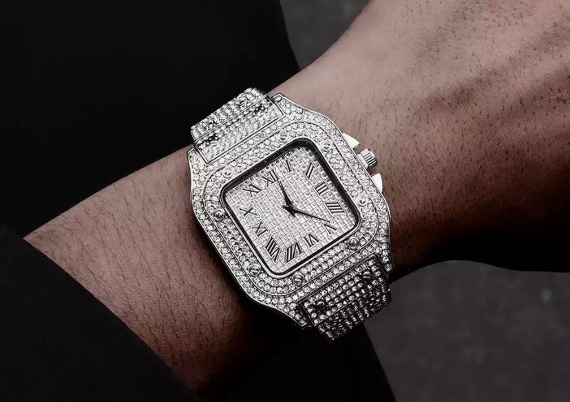 Iced Out Watch - Etsy