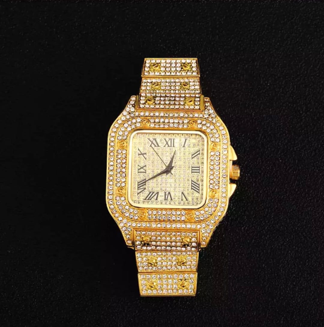 Iced Out Watch - Etsy