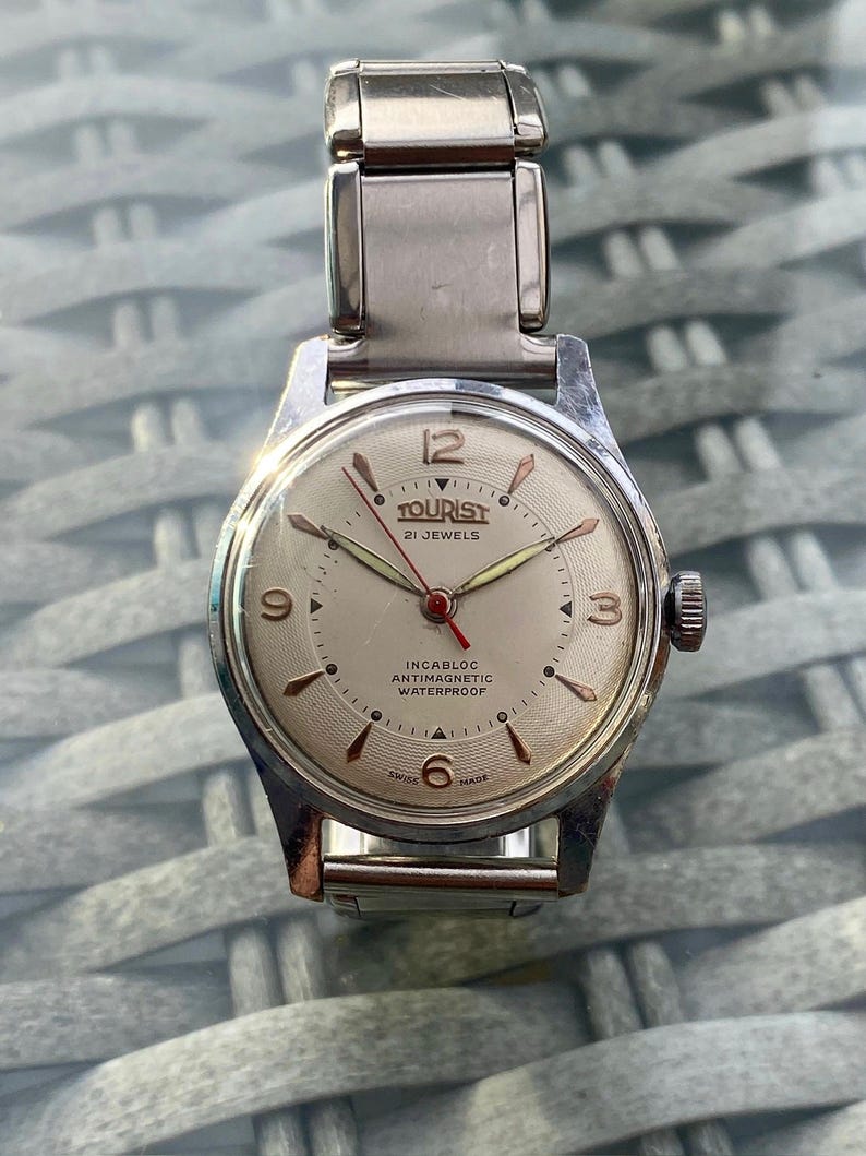 Vintage Watch, TOURIST, Swiss Made 21 Jewel Movement, Early 1960s ...