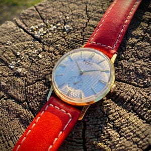 Serviced Vintage BENTIMA Star Watch, Gold Plated Honeycomb Dial, Swiss ...