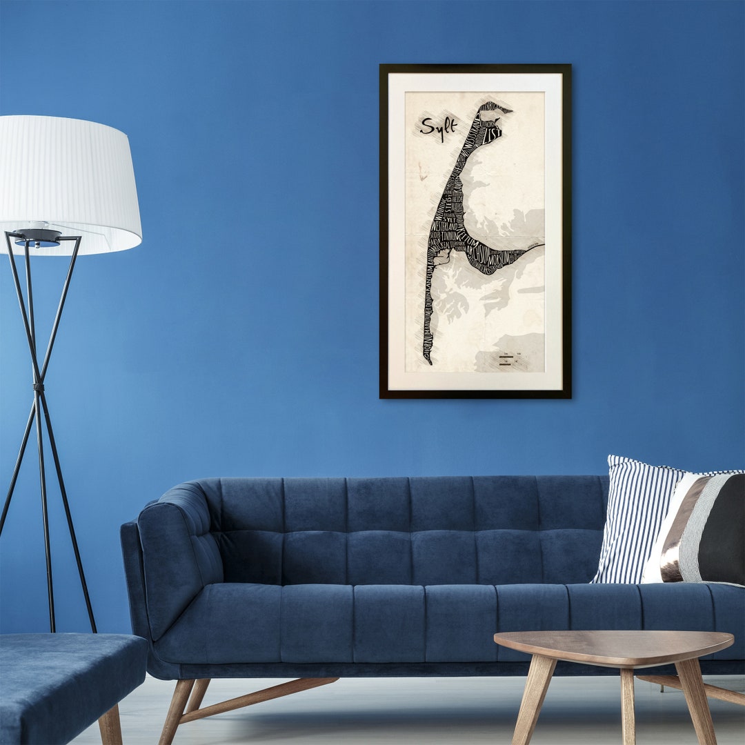 Sylt Retro Vintage Poster Places, Art Print Sylt, Fineart Sylt, North ...