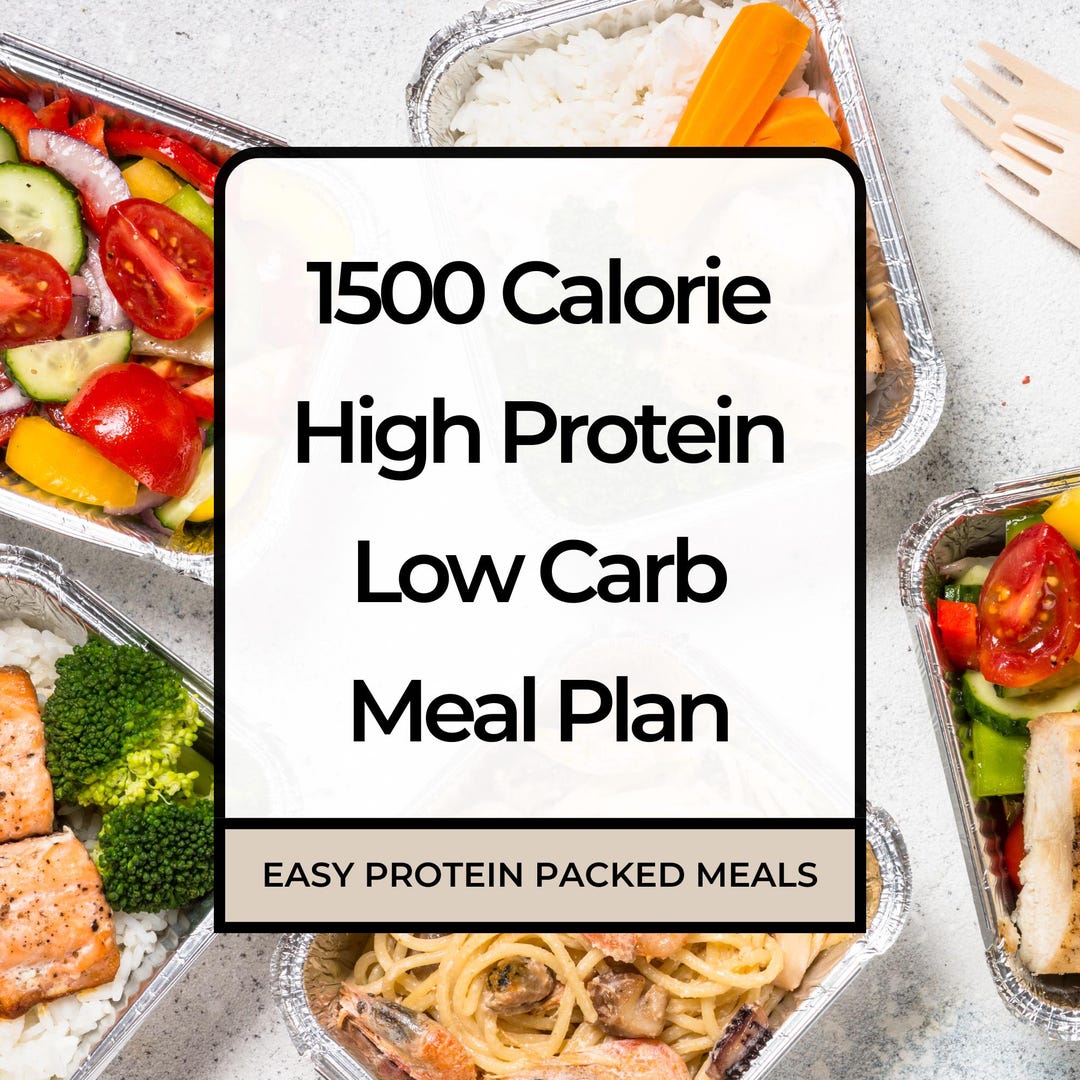 7-day High-protein Low-carb Meal Plan: Fitness & Weight Loss - Etsy