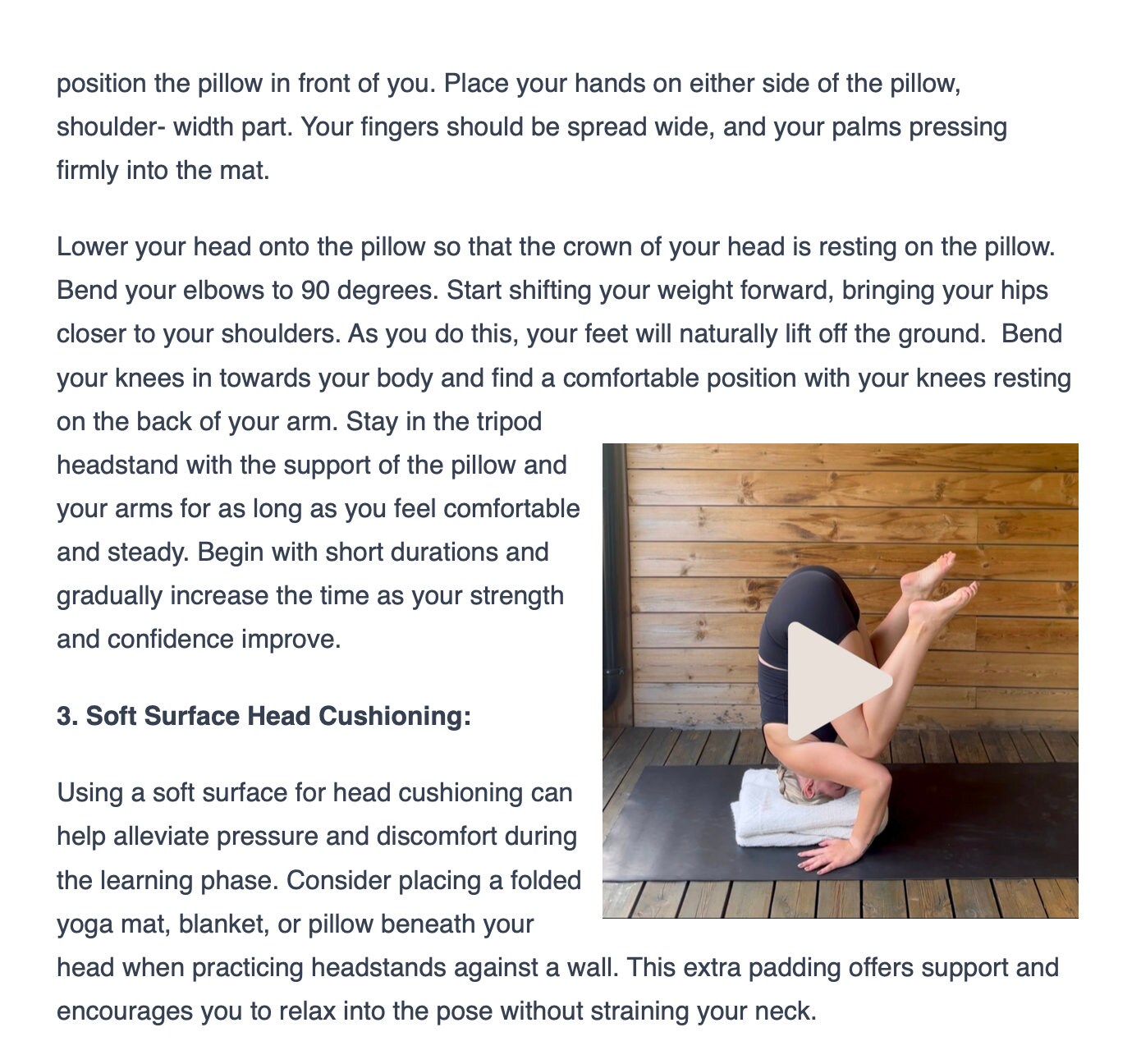 How to Headstand: Step by Step Training Guide - Etsy