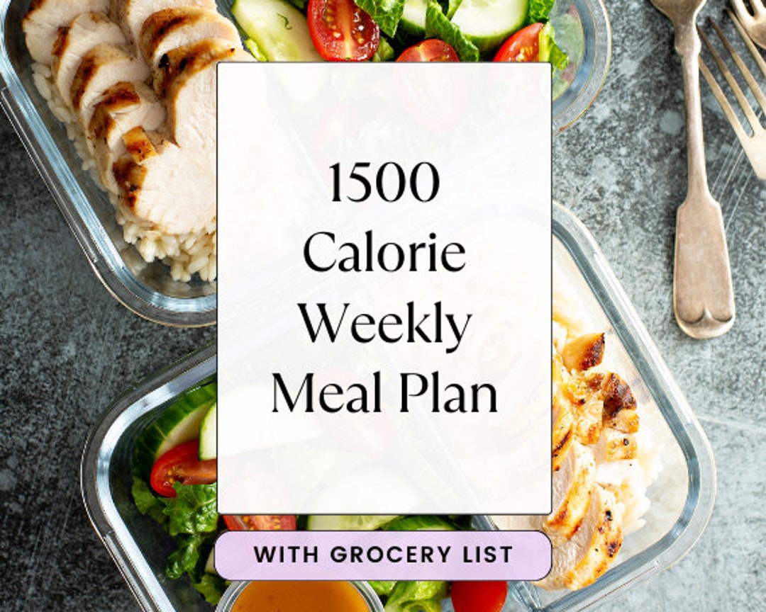 7-day Clean Eating Diet Plan 1500 Calorie Meal Plan, Recipes, Grocery ...