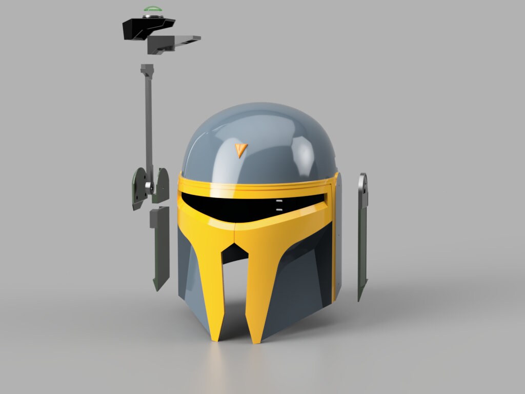 The Voyager: 3D Printable Helmet Inspired by the Mandalorian - Etsy