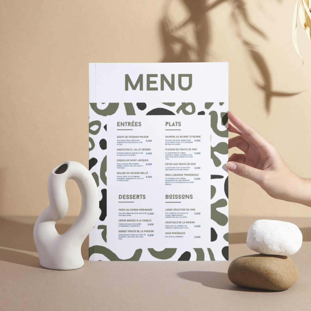 Green Modern Restaurant Menu Template 100% Editable Online Canva ...