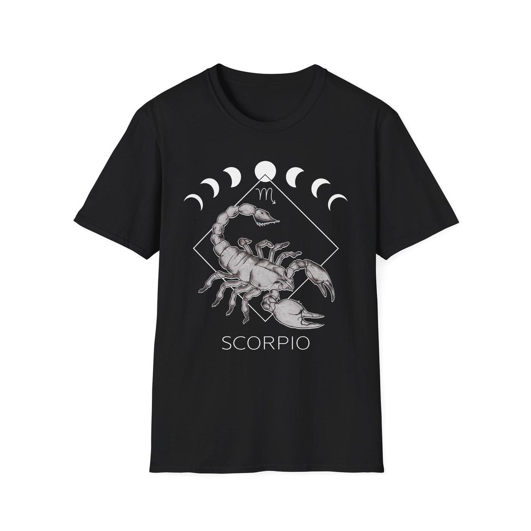 Scorpio Moon Phases T-shirt: Unisex Astrology Graphic Tee - Etsy