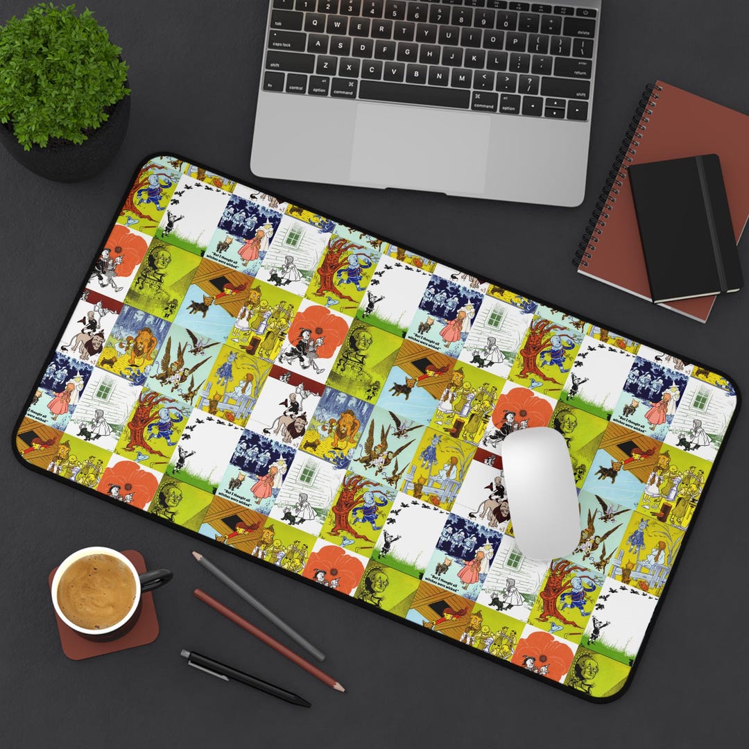 Wizard of Oz Desk Mat, Iconic Book Art for Fans of Oz Books, Classic ...