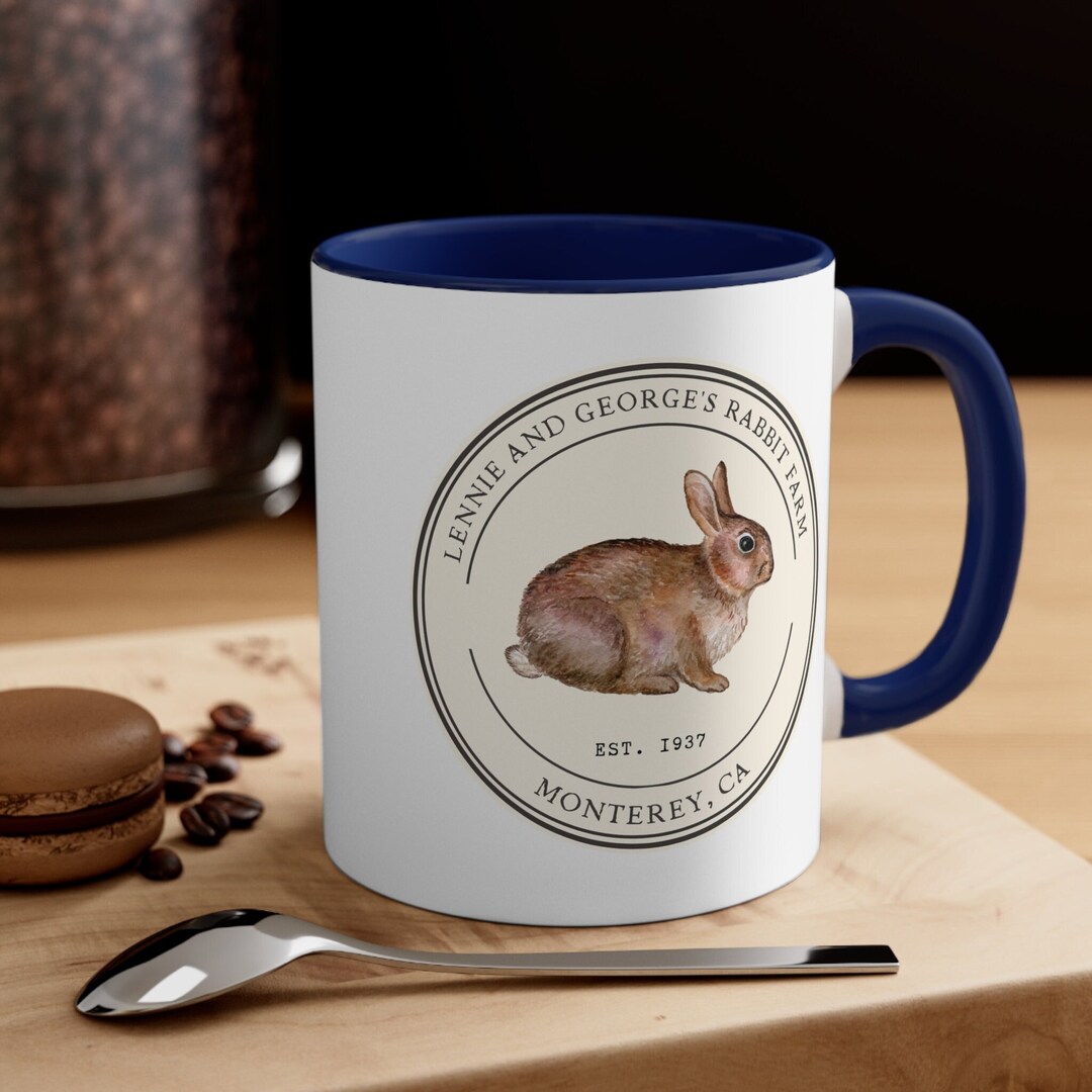 Of Mice and Men Mug, Lenny & George Rabbit Farm, Accent Coffee Mug ...