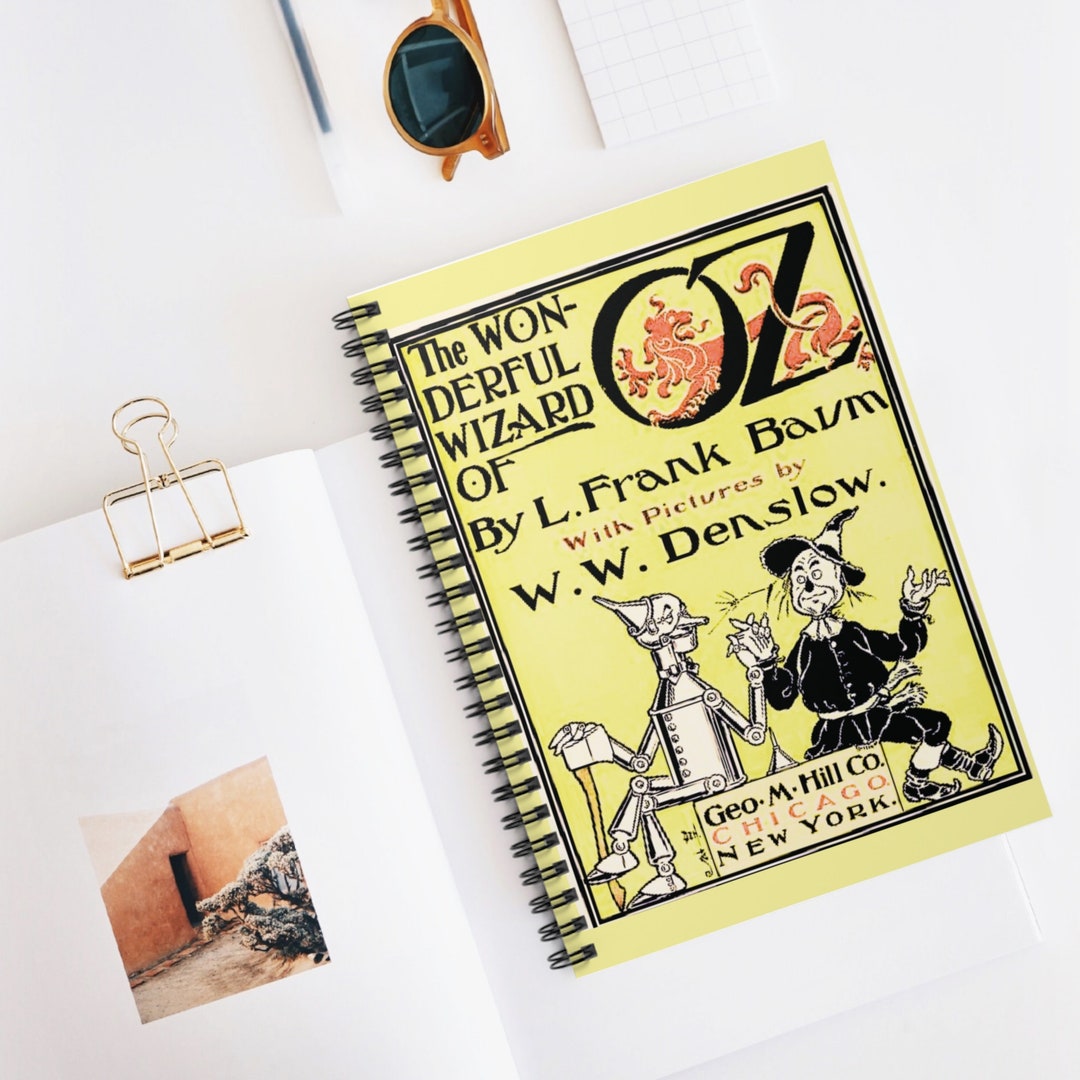 Wizard of Oz Book Cover, Spiral Notebook - Ruled Line School Notebook ...