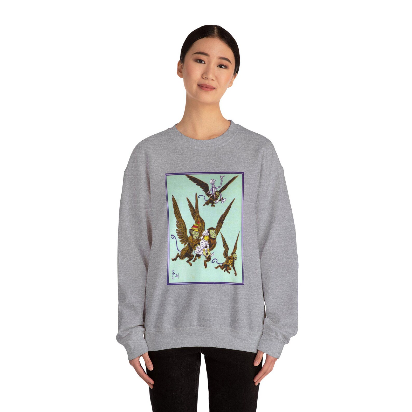 Wizard of Oz Flying Monkeys Sweatshirt - Dorothy, Tin Man & Toto in ...
