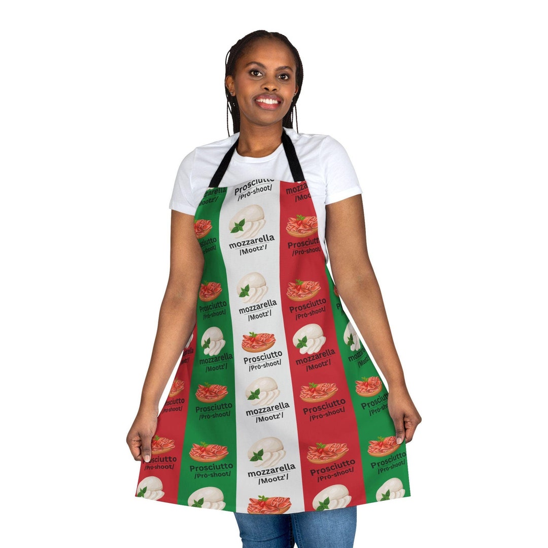 Pro-shoot & Mootz Apron, Italian Cooking Apron, Funny Gift for Chefs ...