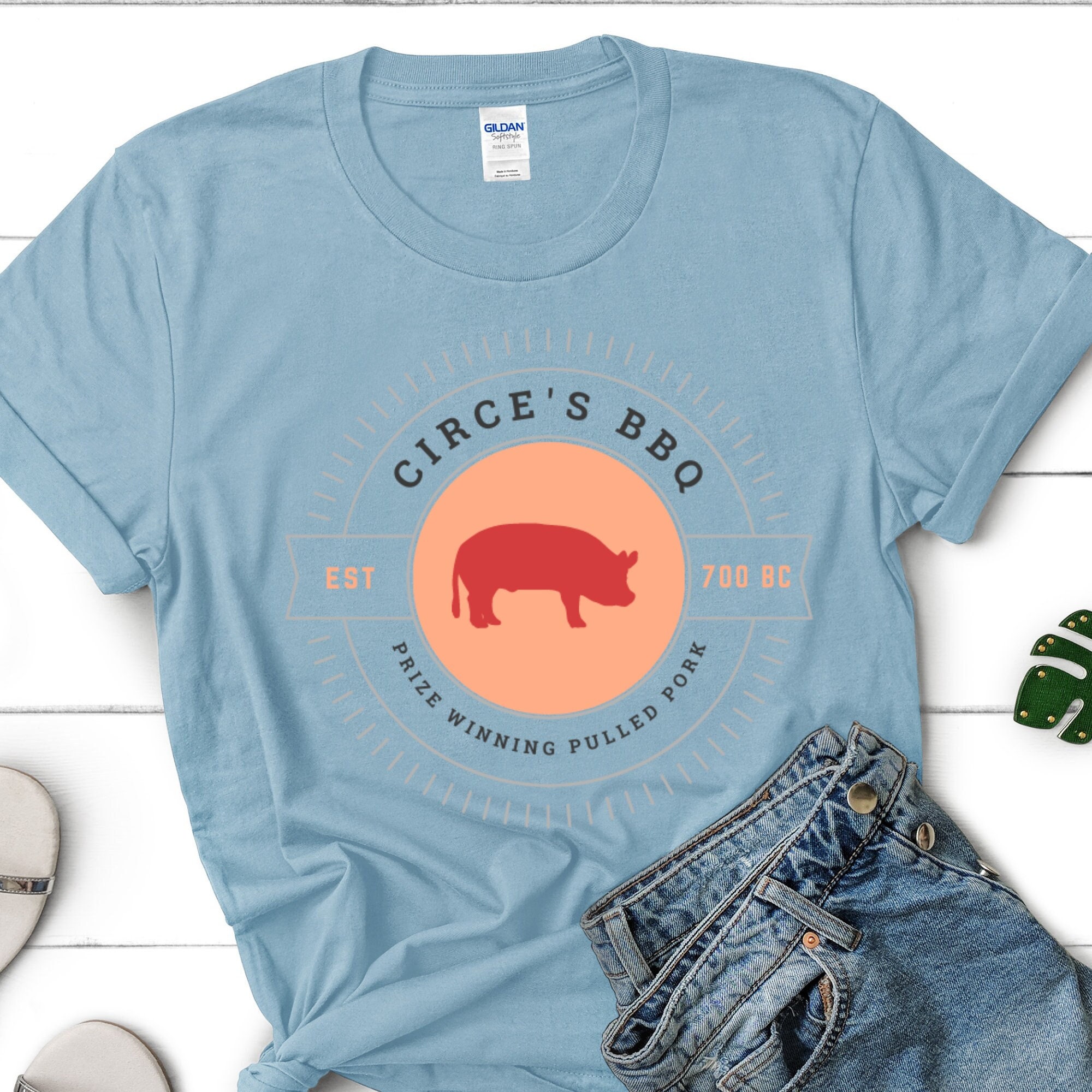 Circe BBQ, Unisex Softstyle T-shirt, Mythology Shirt, Teacher Gift ...