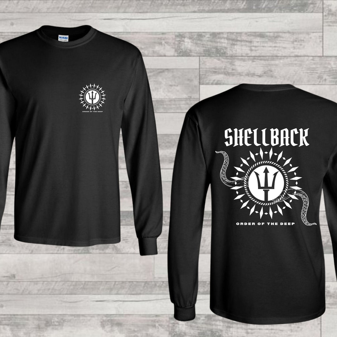 Shellback, US Navy, Ultra Cotton Long Sleeve Tee, Crossing the Equator ...