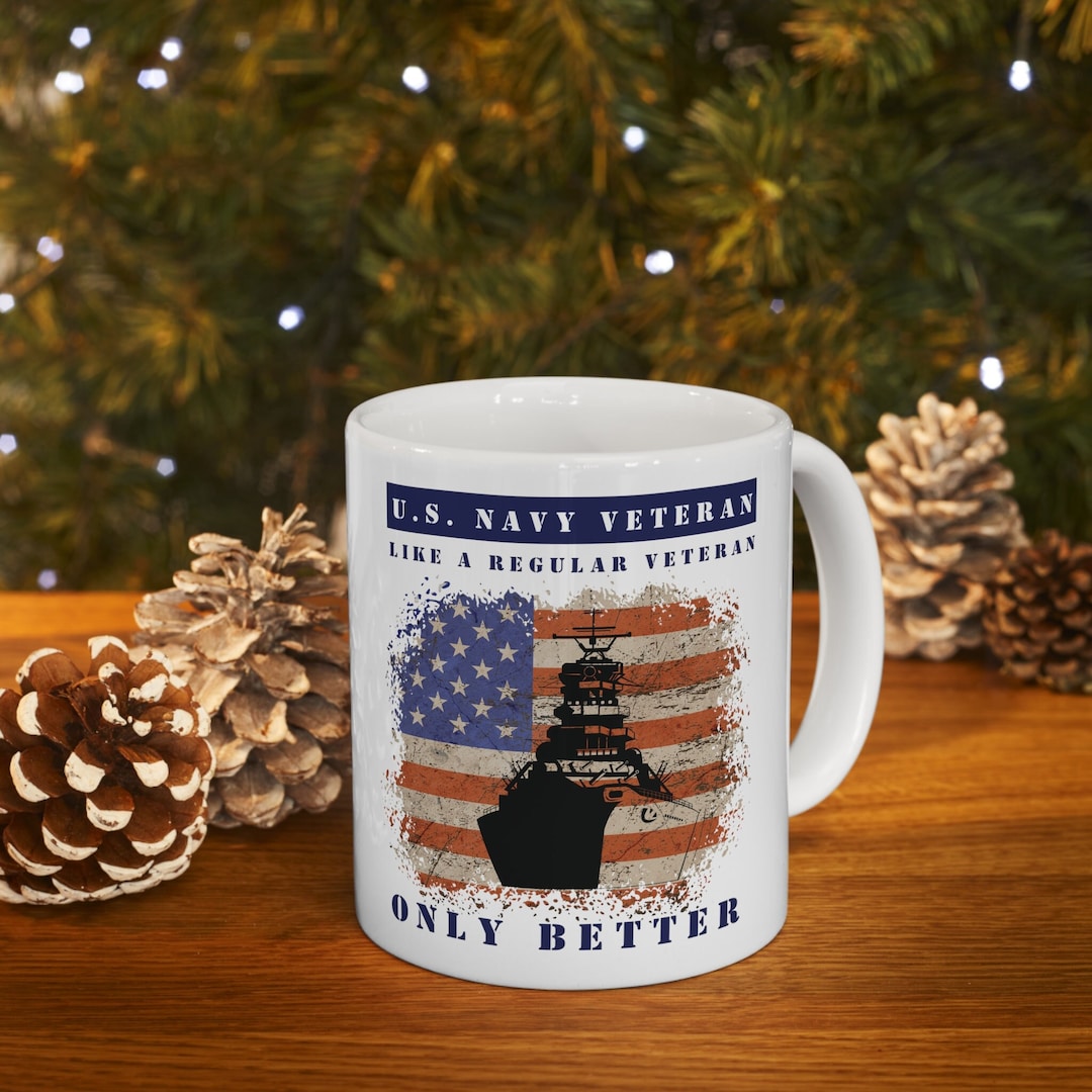 US Navy Veteran, Ceramic Mug 11oz, Military Gift, U.S. Navy Gift for ...