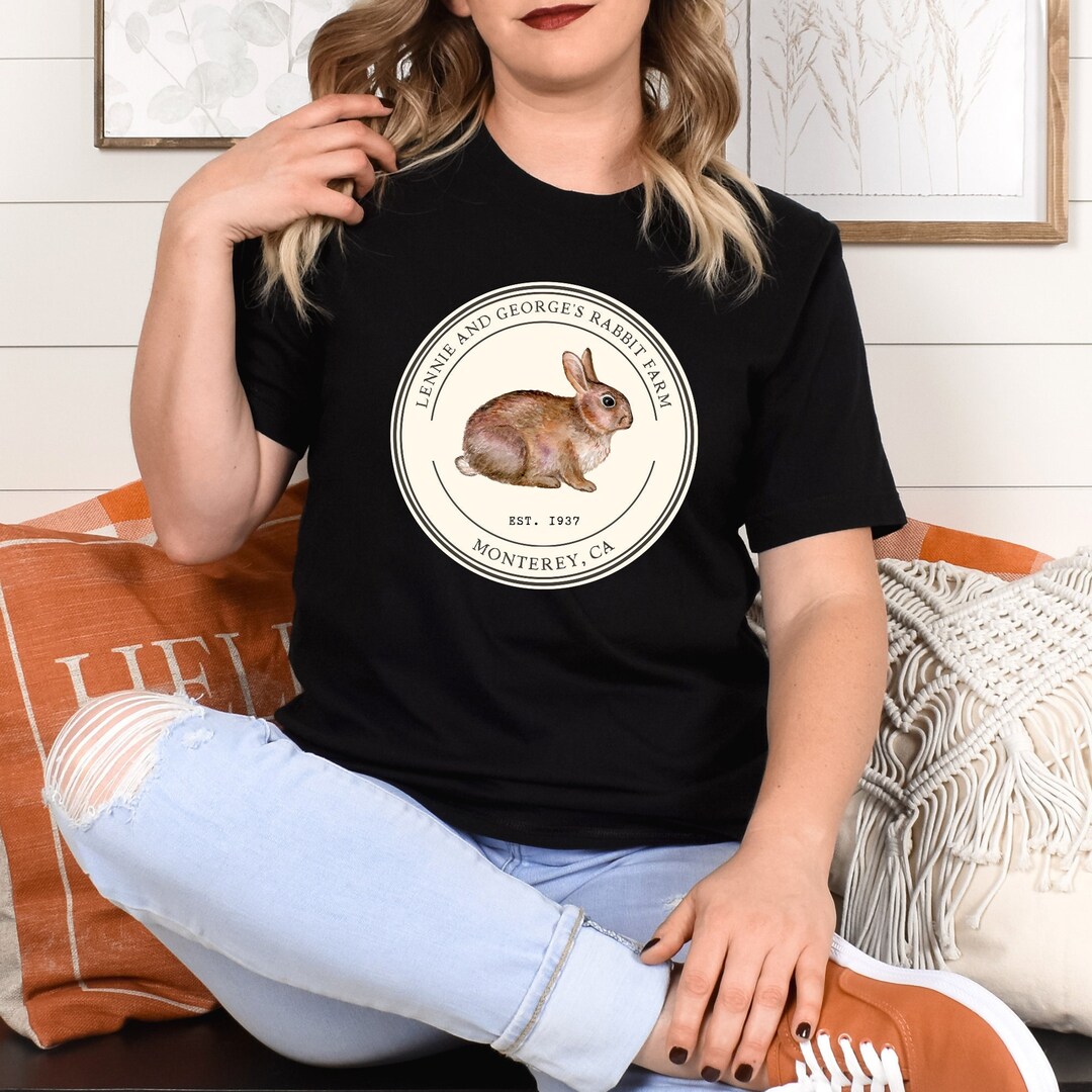 Lennie and George Rabbit Farm, Unisex Softstyle T-shirt, of Mice and ...