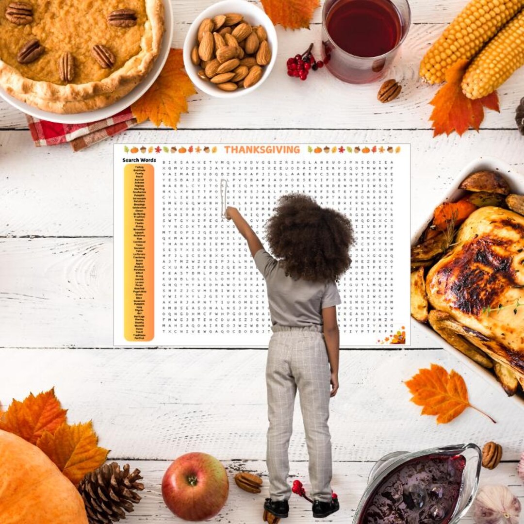 Giant Thanksgiving Wall Word Search - Holiday Fun for Families ...