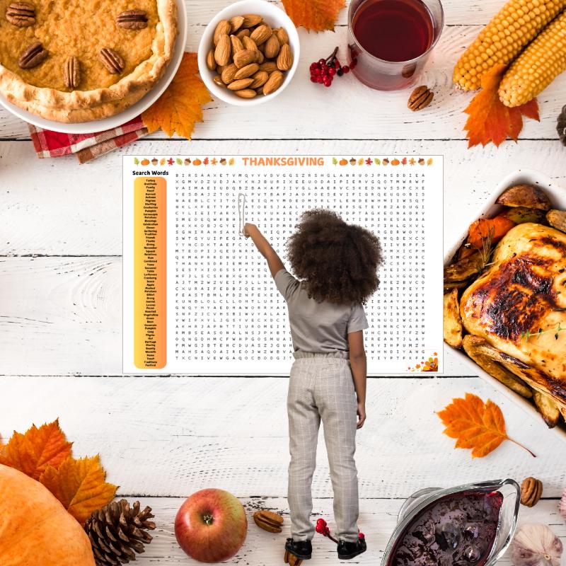 Giant Thanksgiving Wall Word Search - Holiday Fun for Families ...