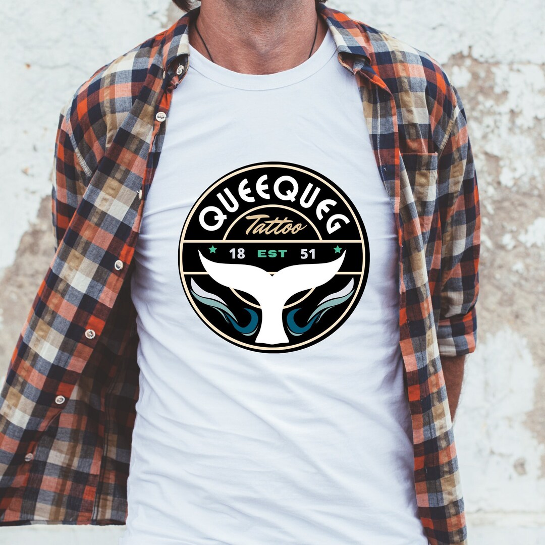 Moby Dick, Queequeg Tatto Parlor Shirt Unisex Softstyle T-shirt, Funny ...