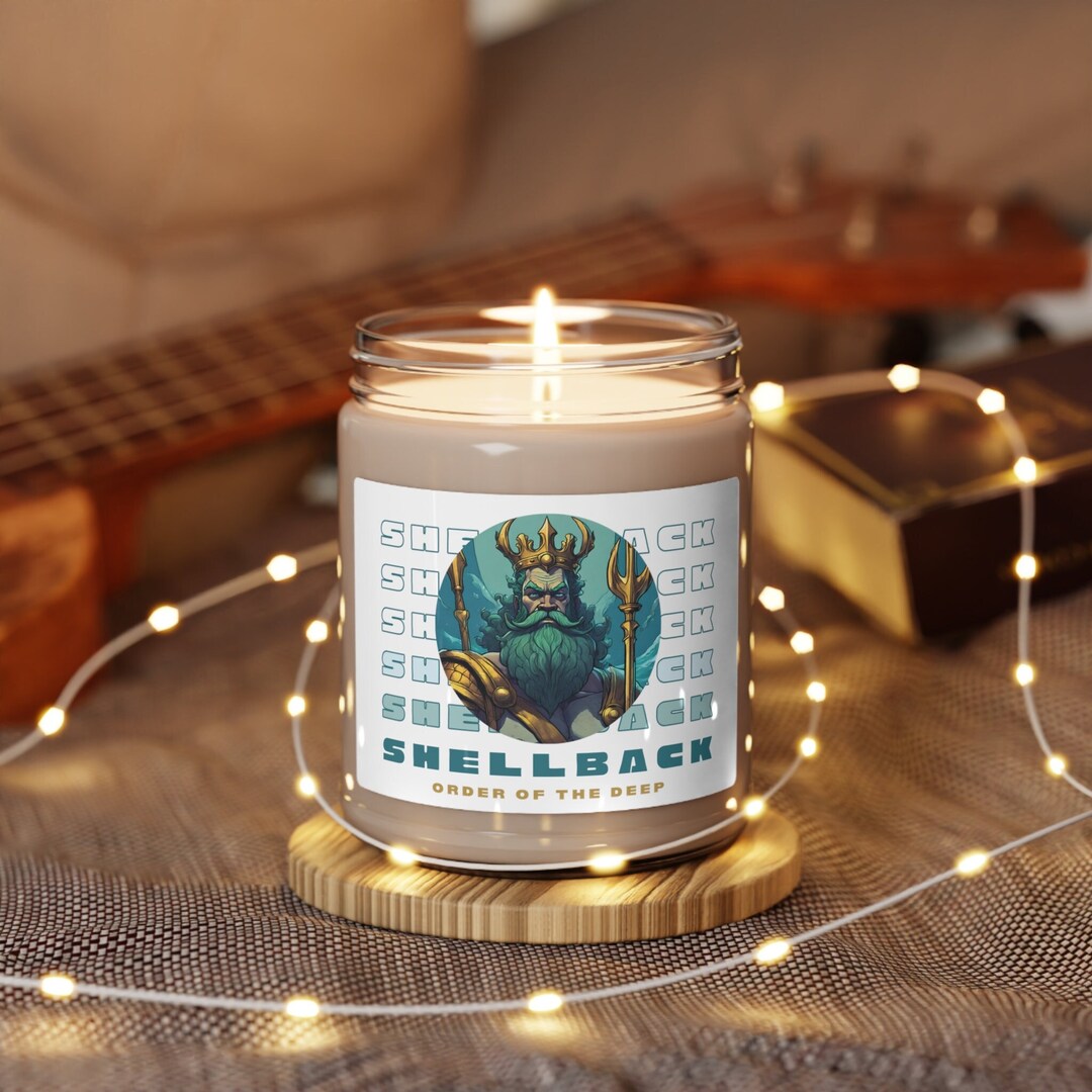 Shellback Initiation Candle. U.S. Navy Sailor Gift, Scented Soy Candle ...