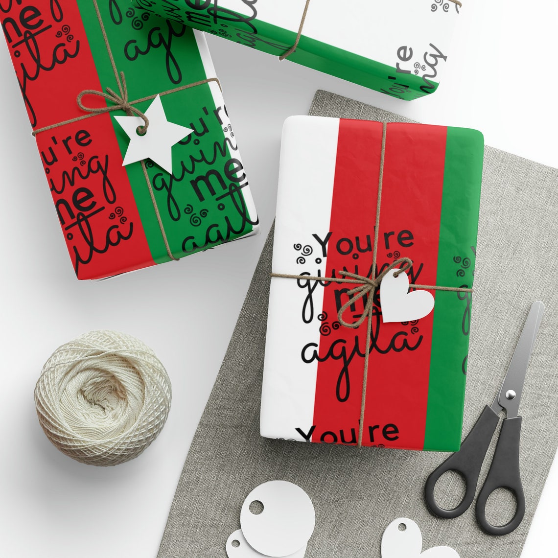 You're Giving Me Agita Wrapping Paper, Italian-american Gift Wrap ...