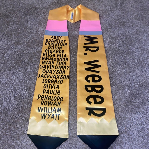 Customized Graduation Stole - Etsy