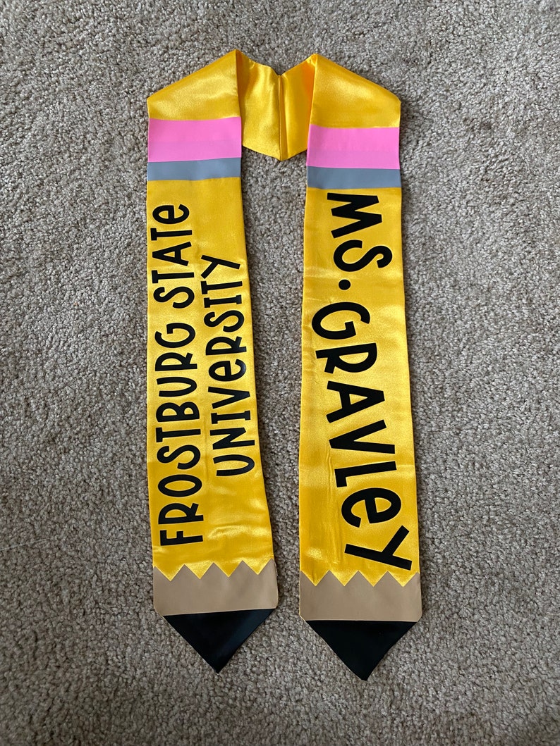 Teacher Graduation Stole - Etsy
