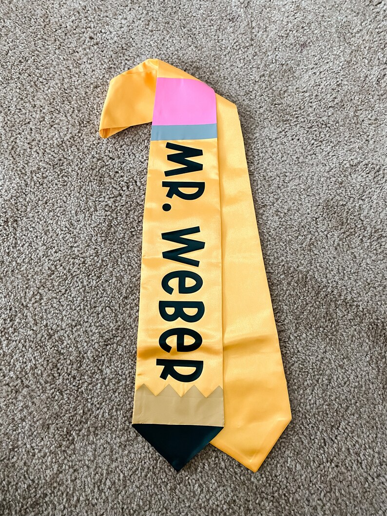 Teacher Graduation Stole - Etsy